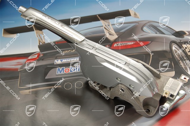 TEILE.COM | Hand-brake lever, aluminium, black leather / used / 911 997 ...