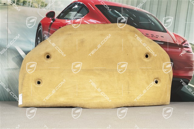 TEILE.COM | Engine compartment lining, Savannah beige / used / Boxster ...