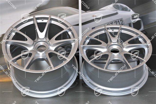 TEILE.COM | 19-inch GT3 II RS 4.0 / GT2 RS wheel set, silver, front 9J ...
