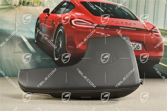 TEILE.COM | Armrest, centre console, leather with embossed Porsche ...