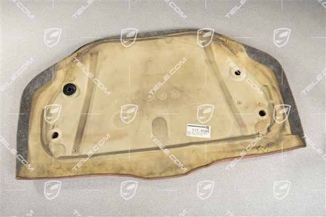 TEILE.COM | Engine compartment lining, Boxster red / used / Boxster 986 ...