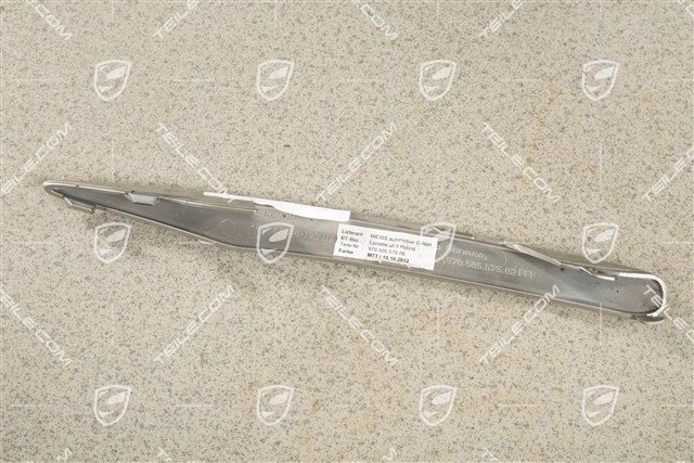 TEILE.COM | Front bumper Retaining frame lower cover, black satin ...