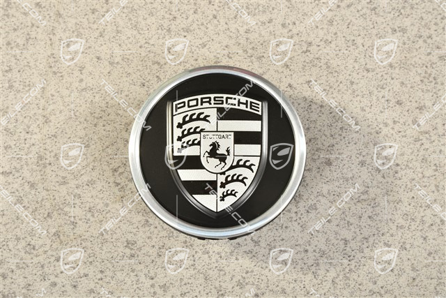 TEILE.COM | Hub cap, black satin matt / new / Taycan 9J1 / 601-00 Wheel ...