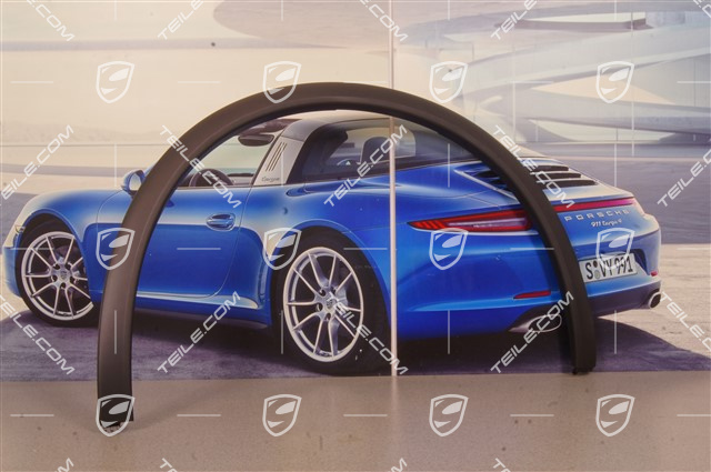 TEILE.COM | Wide wheel arch, front wing / fender moulding, black, R ...