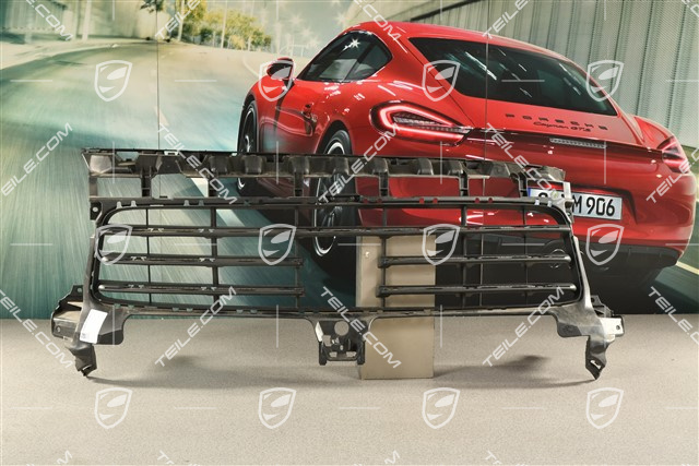 TEILE.COM | Front bumper Grille centre / middle with ACC, Black matte ...