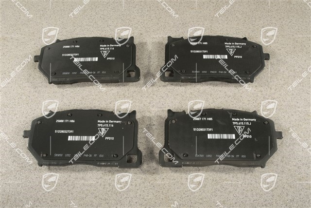 TEILE.COM | PCCB brake pads, 20-inch, calliper painted Yellow / new ...