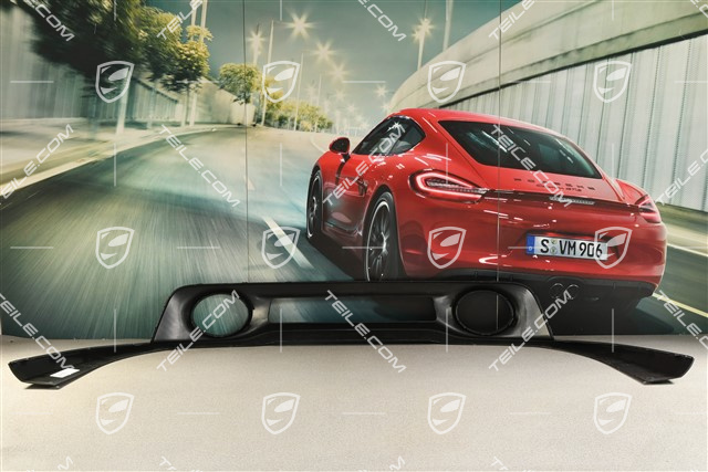 TEILE.COM | Rear bumper lower cover / diffuser, Turbo, Black matte ...