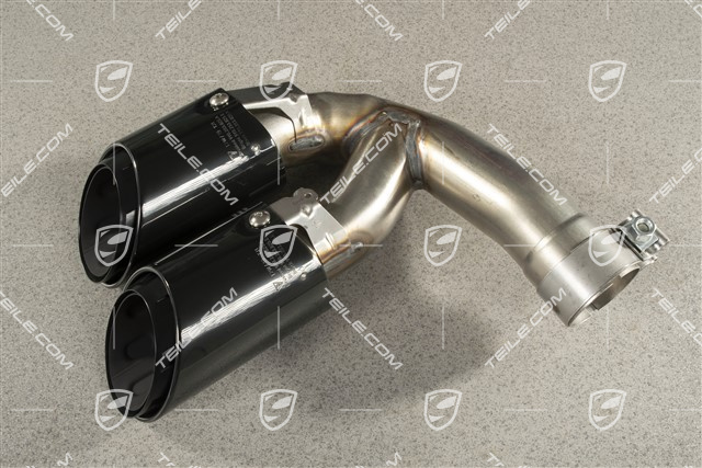 TEILE.COM | Exhaust system Sport tail pipe, black, R / new / Cayenne ...