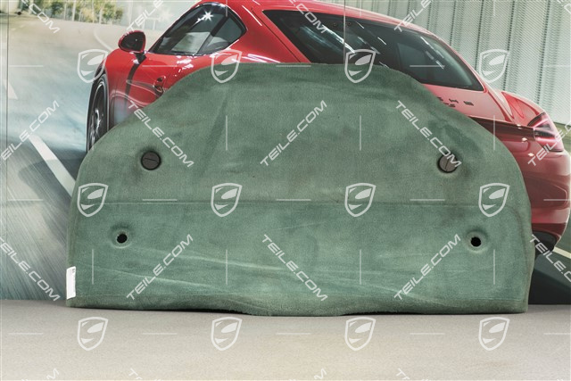 TEILE.COM | Engine compartment lining, Nephrite Green / used / Boxster ...