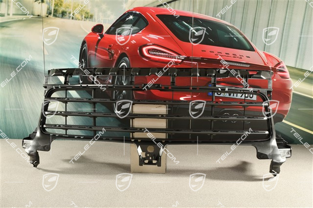 TEILE.COM | Front bumper Grille centre / middle, Black matte / new ...