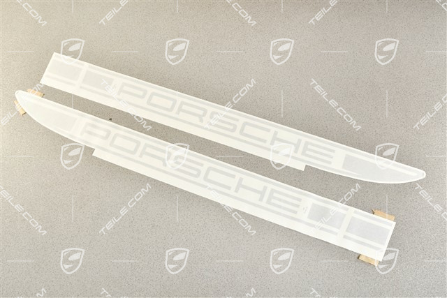 TEILE.COM | Deckal / Decorative lettering on the side „PORSCHE“, silver ...