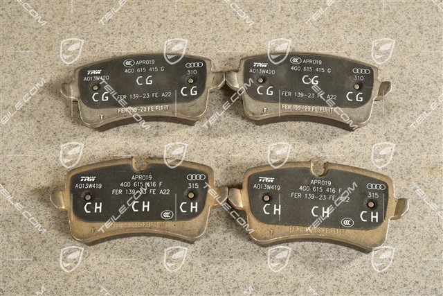 TEILE.COM | Bremsbelag-Reparatursatz, Hinterachse / Neu / Macan 95B ...