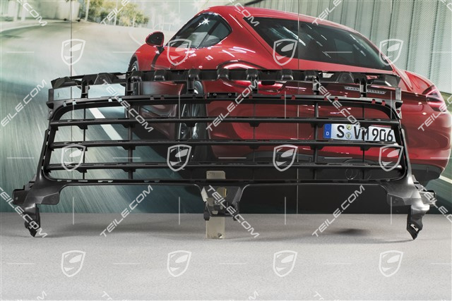 TEILE.COM | Front bumper Grille centre / middle, Black matte / used ...