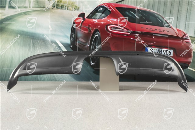 TEILE.COM | Rear bumper lower cover / diffuser, Black matte / used ...