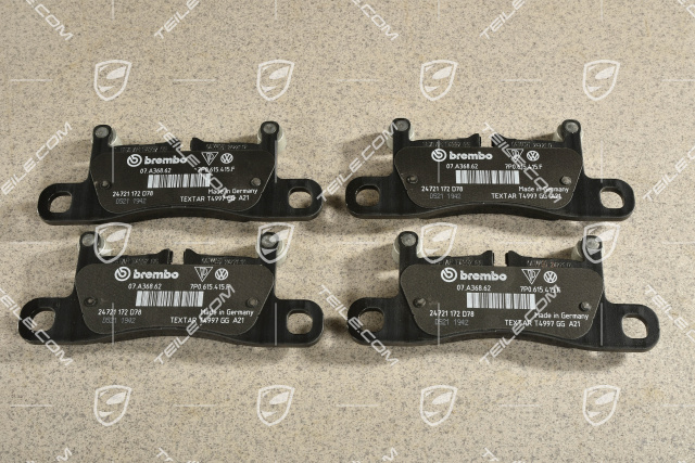 TEILE.COM | Bremsbelagsatz, 18"/19", Bremssattel in silbern / rot ...