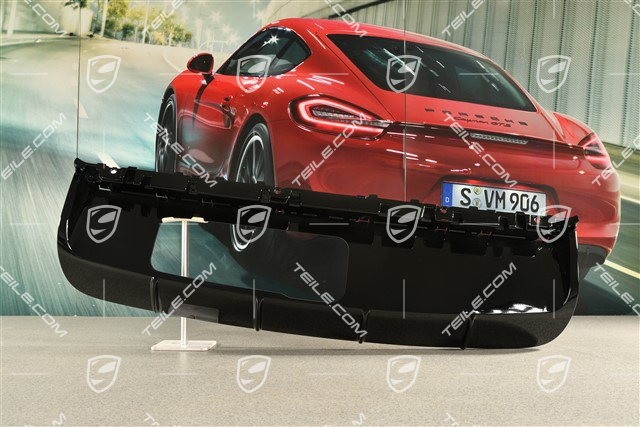 TEILE.COM | Sport design, Rear bumper lower cover / diffuser, Black ...