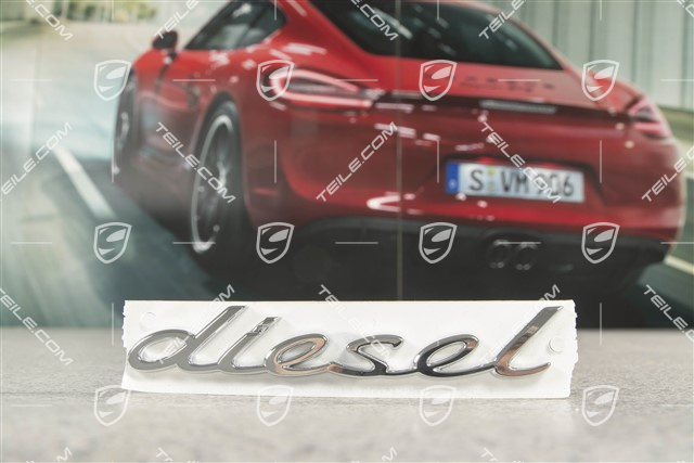 TEILE.COM | Logo "Diesel", Chrom, lateral, R / new / Macan 95B / 810-00 ...