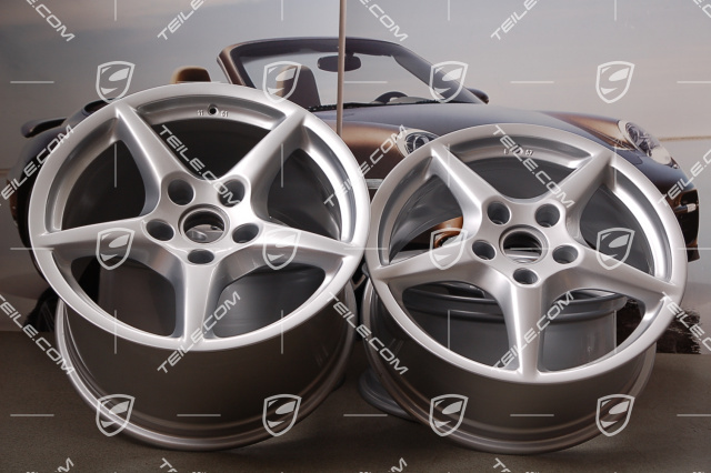 TEILE.COM | 18-inch Carrera III wheel set, 8J x 18 ET57 + 11J x 18 ET51 ...