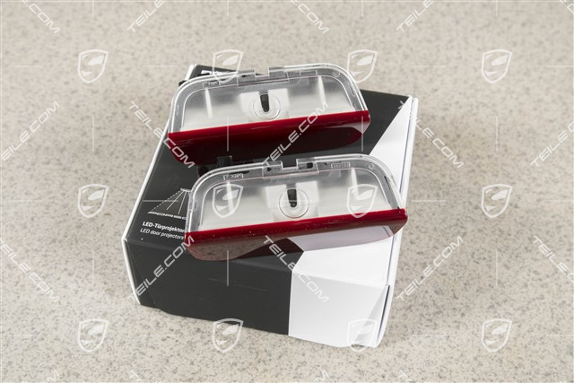 TEILE.COM | LED-Türprojektor, Schriftzug "Porsche", Einbausatz / Neu ...
