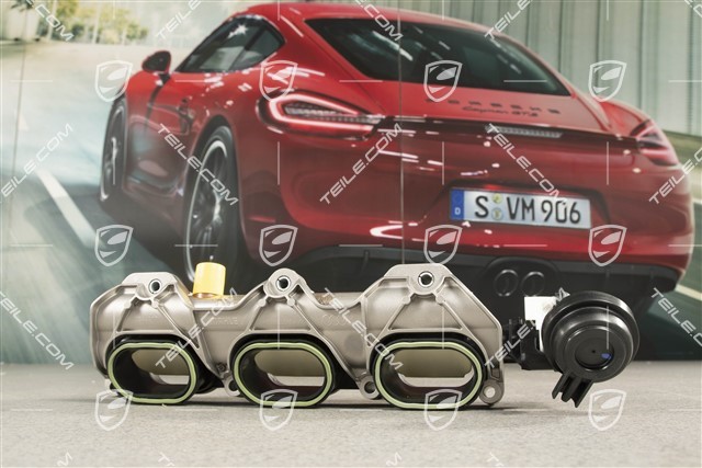 TEILE.COM | 3,0L Hybrid, Intake manifold with fuel rail and vacuum unit ...