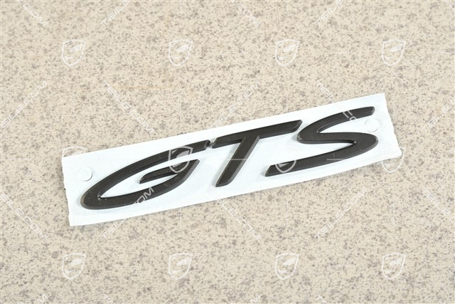 TEILE.COM | Badge Logo Emblem "GTS", Black matte / new / 911 992 / 810 ...